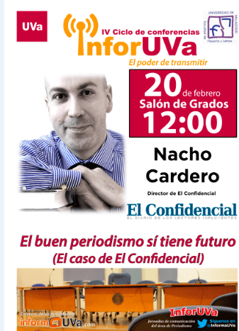 Nacho Cardero, director de El Confidencial, será el próximo invitado a ...